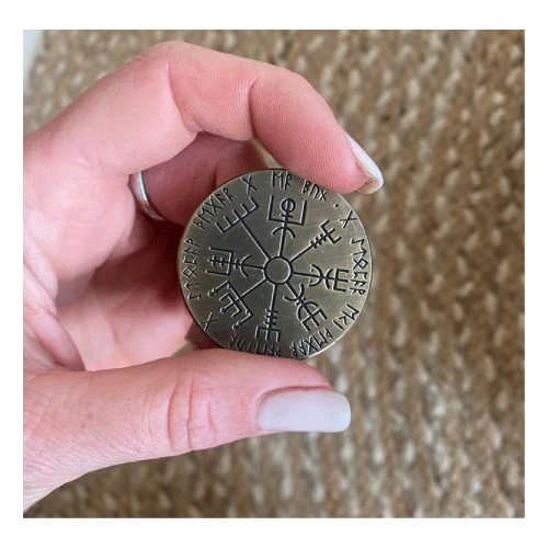 Amulet: viking kompas - Sterk In Mijn Vel